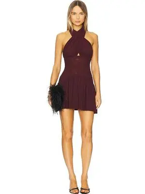 Majorelle Alina Mini Dress - Oxblood