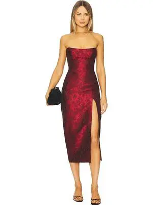 Amanda Uprichard X Ivy Dress - Ruby
