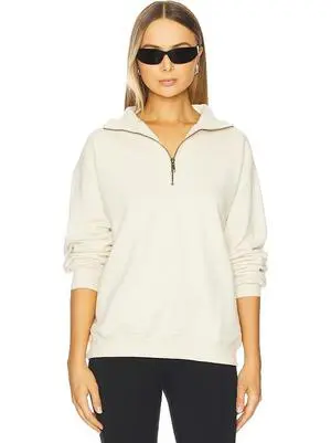 The Upside Hamilton Wren Half Zip Sweater - White