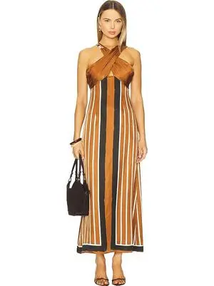 SANCIA Ellery Dress - Cherrywood Stripe