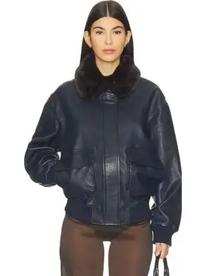 Sprwmn Vintage Aviator Jacket - Midnight