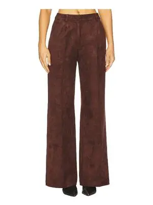 Amanda Uprichard X Slater Suede Pants - Cocoa