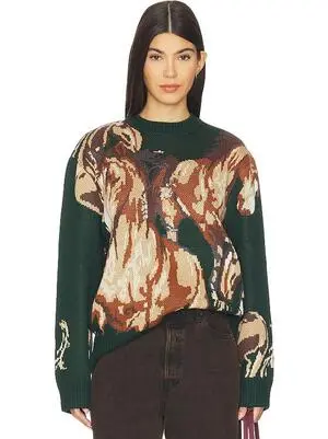 HOUSE OF SUNNY Wild Horses Pullover Sweater - Emerald Green