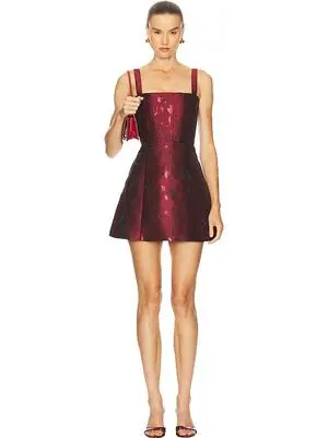 V. CHAPMAN Kimmy Mini Dress - Garnet Barooue Floral