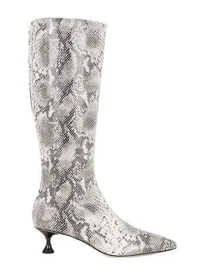 STUDIO AMELIA Studio Amelia Palmela Snake Embossed Leather Boots
