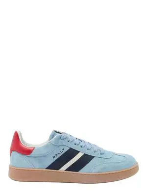 Bally Striped Suede Sneakers - Blue