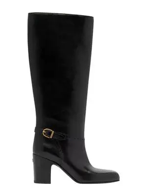 Bally 75mm Eclayr Leather Boots Black