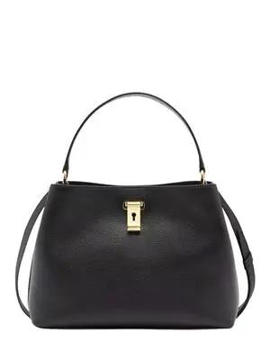 Bally Lock Me Grained Tote Bag - Black