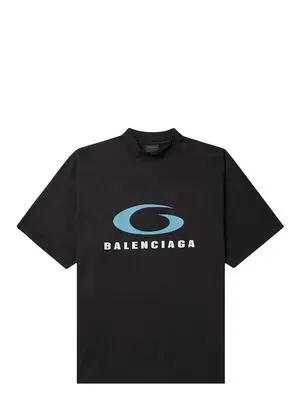 Balenciaga Loop Sports Icon Tee Shirt - Black