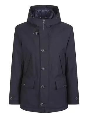 FAY Short Parka - Blue