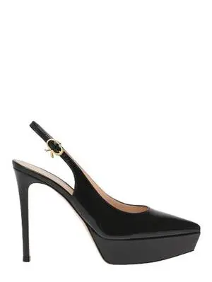 GIANVITO ROSSI Dasha Slingback Pumps - Black Nappa