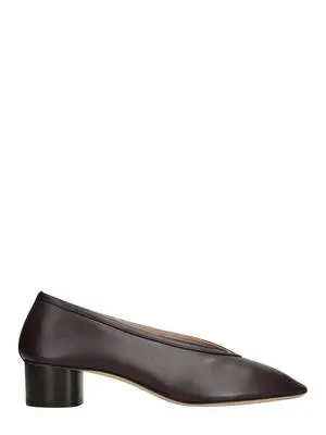 Le Monde Beryl Leather Luna Pumps - Burgundy