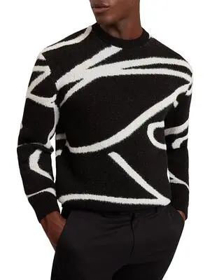 Ted Baker London Script Graphic Sweater - Black