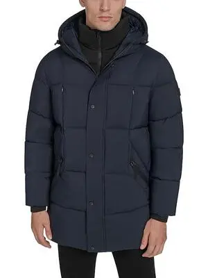 Andrew Marc Millstream Tech Down Parka Jacket - Ink