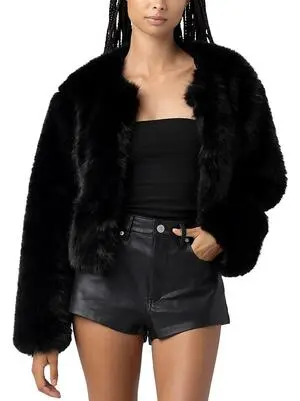 Blanknyc Show And Tell Faux Fur Jacket - Cash Flow