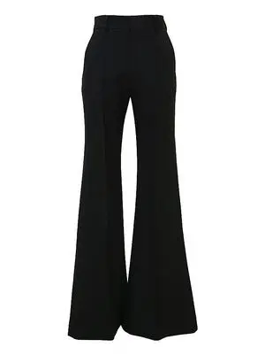Rokh Front Seam Flare Pants - Black