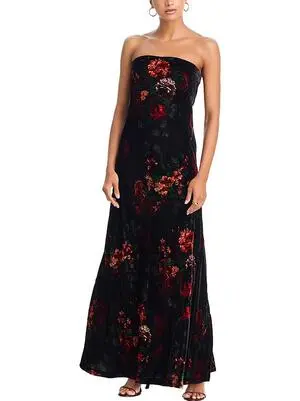 Cara Cara Sierra Floral Maxi Dress - Eternal Floral Black