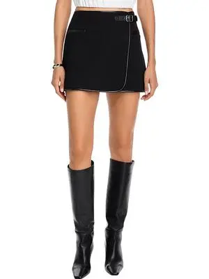 Simkhai Sheridan Mini Skirt - Black