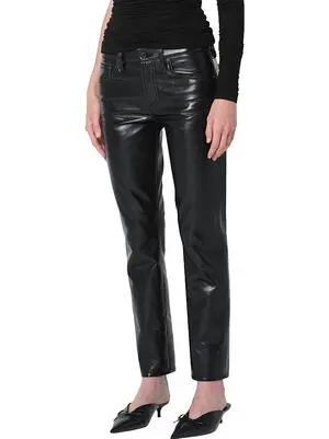 AGOLDE Cocktail Low Rise Leather Ankle Jeans - Detox