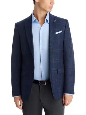 JOHN VARVATOS Slim Fit Plaid Sport Coat