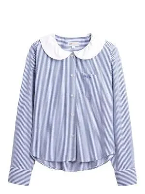 Gap Poplin Oversized Shirt - Matisse Blue