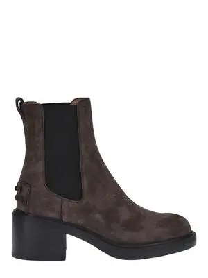 TOD'S Suede Ankle Boots - Brown