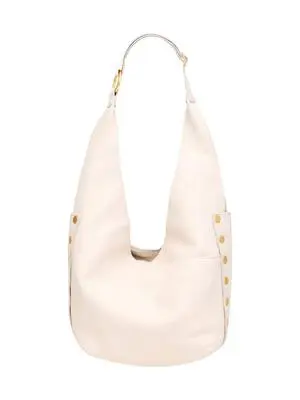 HAMMITT Tom Zip Hobo Bag - Calla Lily White/brushed Gold