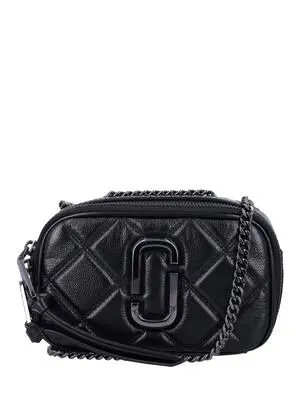 Marc Jacobs Snapshot Quilted Leather Bag - Black