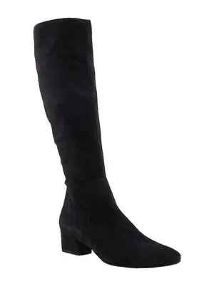 Aquatalia Serafina Weatherproof Knee High Boot - Black Suede