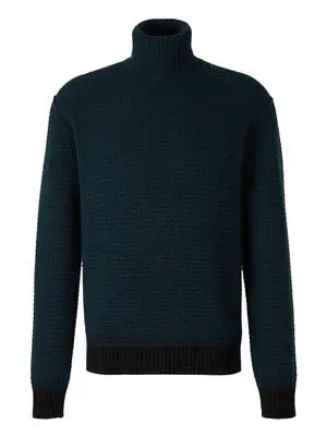 Zegna High Neck Sweater - Jungle Green