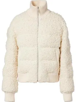 Perfect Moment Après Wool Down Bomber Jacket - White