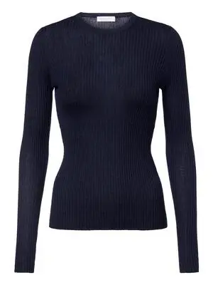 Gabriela Hearst Cashmere And Silk Sweater - Blue