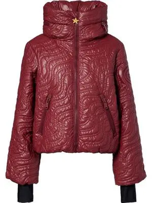Goldbergh Solaria Quilted Down Ski Jacket - Burgundy