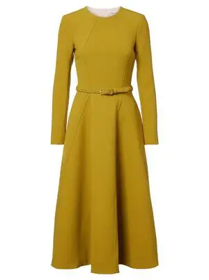EMILIA WICKSTEAD Ucellina Belted Midi Dress - Green