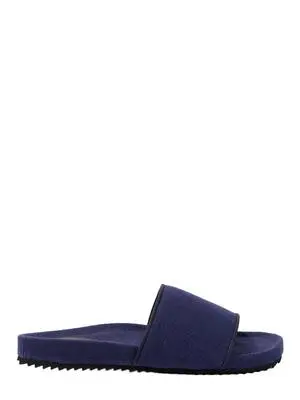 Frescobol Carioca Renato Canvas Slides - Blue