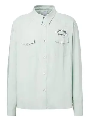 Visvim Four Corners Canvas Shirt - Green