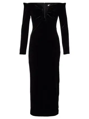 Roland Mouret Off-shoulder Midi Dress - Black