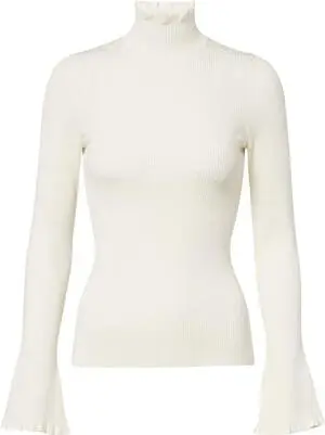 Proenza Schouler Label Phyllis Turtleneck Sweater - White