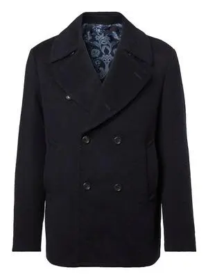 Etro Wool Double-breasted Jacket - Black
