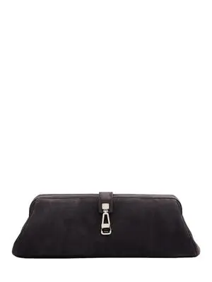 Gabriela Hearst Small Suede Shoulder Bag - Grey