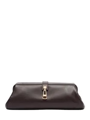 Gabriela Hearst Small Leather Shoulder Bag - Burgundy