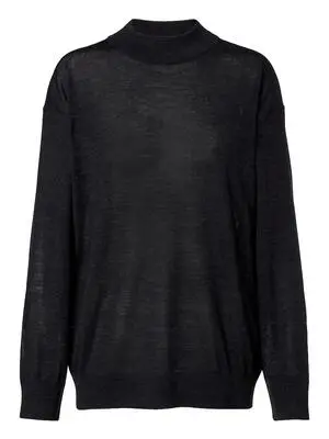 TOD'S Wool Mockneck Sweater - Grey
