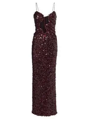 Christopher Esber Salacia Sequined Gown - Red