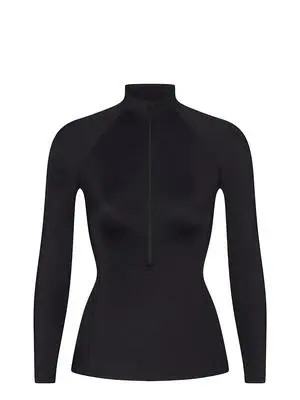 NIKESKIMS Shine Long Sleeve Half Zip - Black
