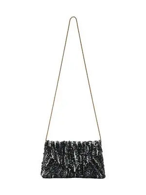 Dries Van Noten Embellished Leather Envelope Clutch - Multi