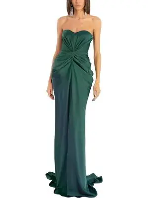 ANA RADU Strapless Maxi Dress - Green