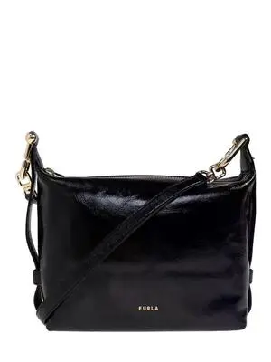 Furla Leather Shoulder Bag - Black