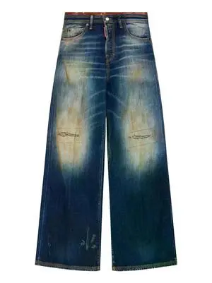 DSQUARED2 Logo-Embroidered Jeans