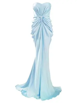 ANA RADU Strapless Maxi Dress - Blue