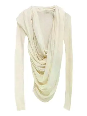 Paloma Wool Cowl-effect Knitted Top - White